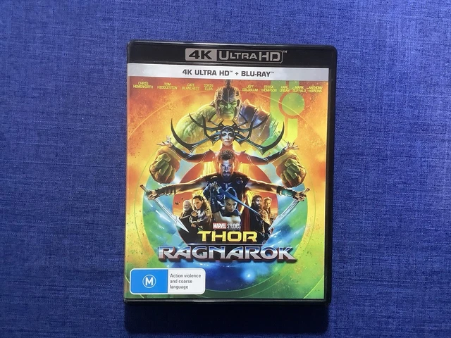 THOR-RAGNAROK | BLU-RAY + 4K Uhd (Blu-ray, 2017) MCU Chris Hemsworth ...