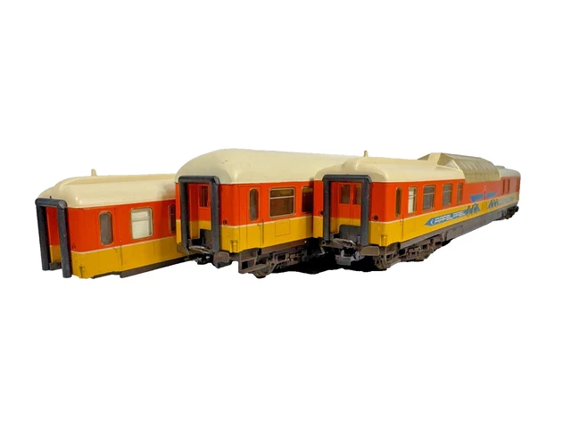 3X LIMA HO Scale Apfelpfeil Coach including 2 Observation Car one wheel ...