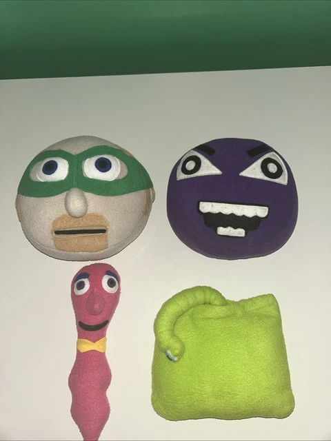 NUMBERJACKS CBEEBIES SHAPE Japer, Puzzler, Blob & Spooky Spoon Meanies ...