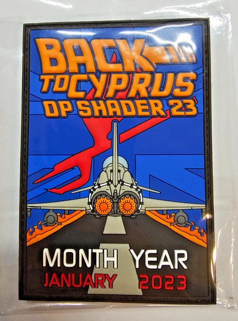 RAF TYPHOON 6 Sqn Squadron Typhoon Op Shader Back To Cyprus PVC Patch ...