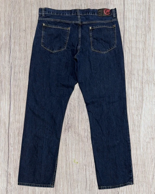 ECKO UNLTD AUTHENTIC Raw 72 Slim Straight Fit Blue Denim Mens Jeans ...