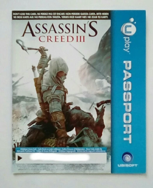 RARE PROMOTIONAL FLYER INSERT Assassin's Creed III Passport Playstation ...