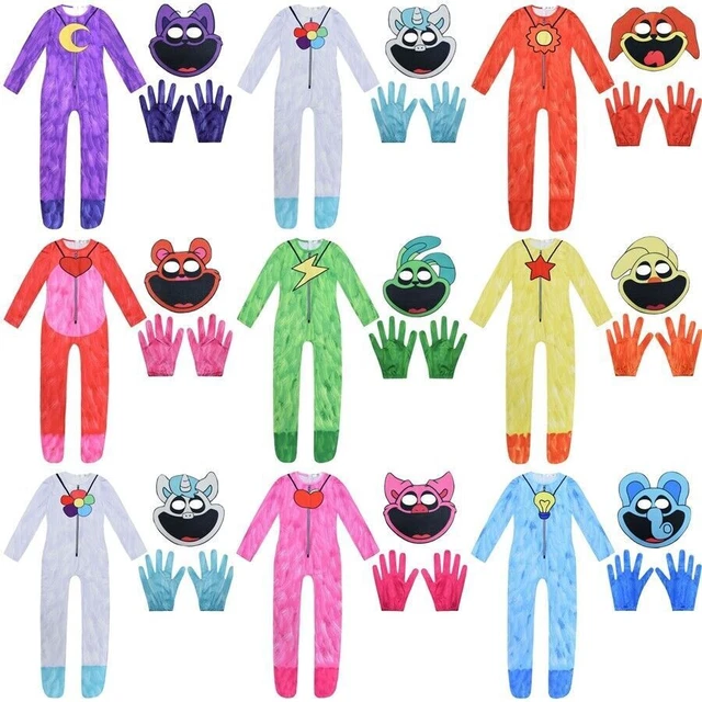 KIDS SMILING CRITTERS DogDay CatNap Costume Jumpsuit Mask Book Week ... KIDS SMILING CRITTERS DogDay CatNap Costume Jumpsuit Mask Book Week ...