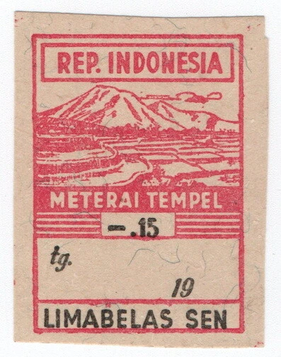 (I.B) INDONESIA REVENUE : General Duty 15s (Meterai Tempel) £9.99 ...