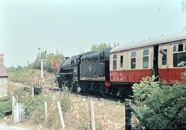 35MM SLIDE STEAM Locomotive 45110 Original Dated 1976 C8 £5.99 ...