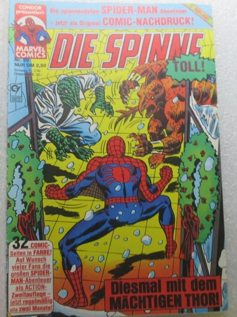 NACHLASS CHANCE COMIC Seltenheit DIE SPINNE Marvel Condor Nr 20 ehem 2 ...