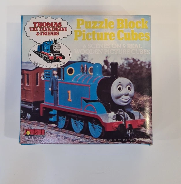 THOMAS THE TANK Engine & Friends 6 Puzzle Block Picture Cubes 1983 Rare ...
