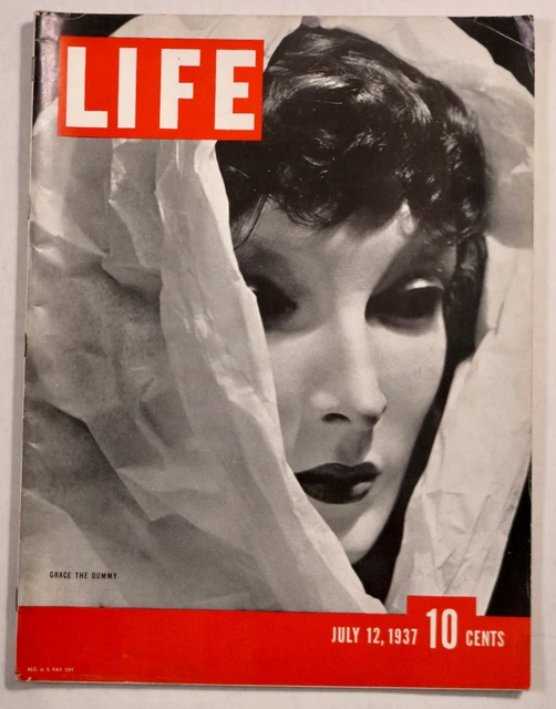 LIFE MAGAZINE JULY 12 1937 GRACE THE DUMMY Saks mannequin £133.06 ...