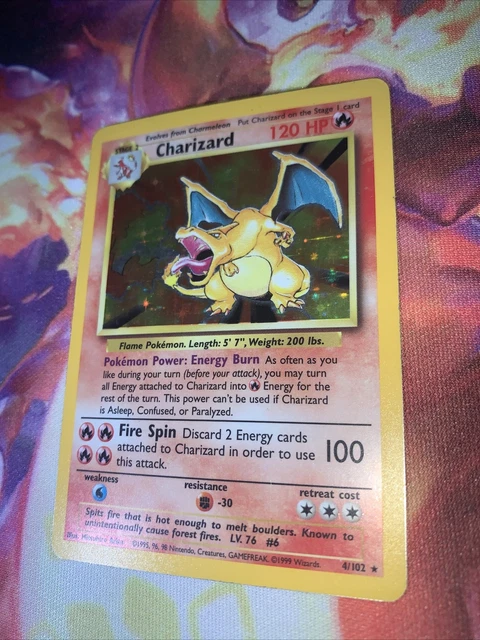 POKÉMON TCG CHARIZARD Base Set 4/102 Holo Unlimited Holo Rare. EUR 129 ...