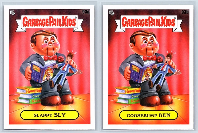 GOOSEBUMPS RL STINE Slappy The Dummy Garbage Pail Kids GPK Spoof 2 Card ...