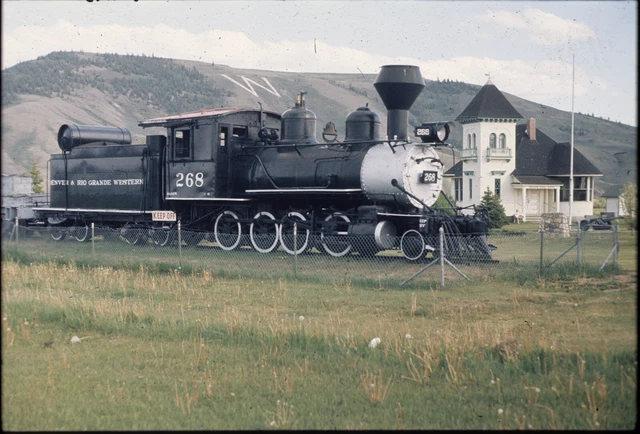 PC2-148 ORIGINAL COLOUR Slide D&RGW C-19 Steam Locomotive #268 at ...