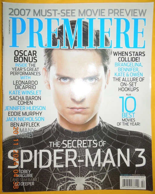 TOBY MAGUIRE PREMIERE SPIDER-MAN 3 Leonardo DiCaprio JACK NICHOLSON ...