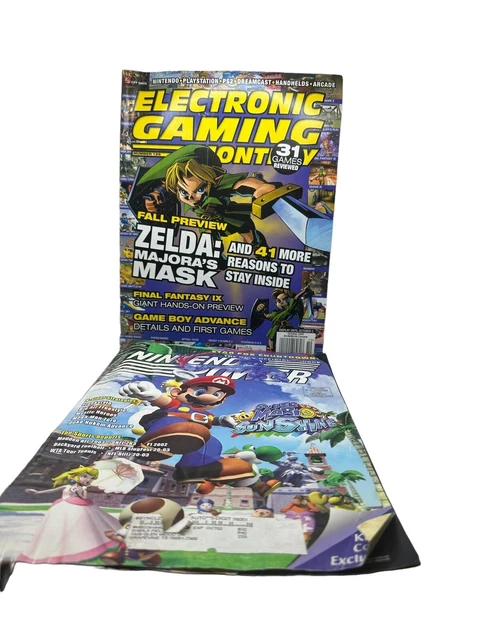 NINTENDO POWER 160 Includes Poster And Electronic Gaming Monthly 10/00 ...