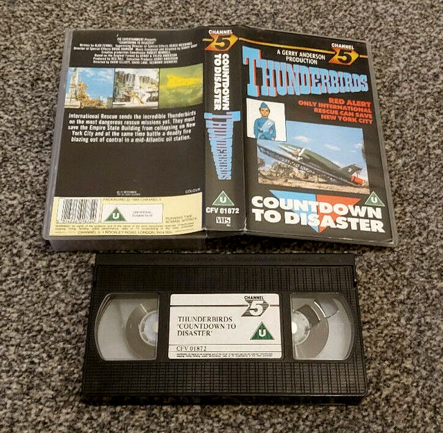 THUNDERBIRDS COUNTDOWN TO Disaster Channel 5 Pal Vhs Video Kids ...