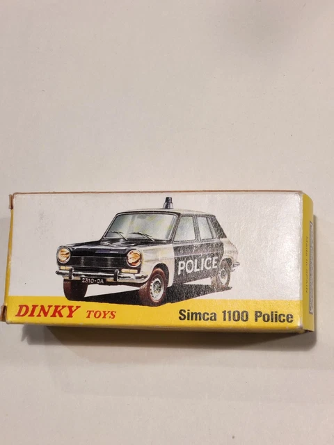 BOÎTE VIDE D'ORIGINE NEUVE Simca 1100 Police Ref 1450 Dinkytoys EUR 17 ...