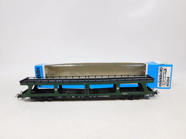 EB142-0, 5 #MÄRKLIN H0 AC 4084 Train Car Carrying Wagon Ddm 915 DB Mint ...