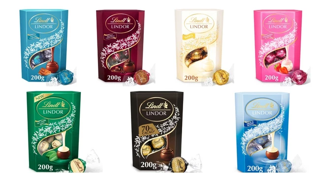 LINDT LINDOR ASSORTED Chocolate Truffles - Multipack £12.99 - PicClick UK