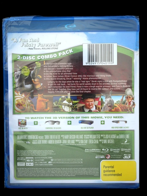 SHREK FOREVER AFTER The Final Chapter 3D & 2D Blu-ray New & Sealed $34. ...