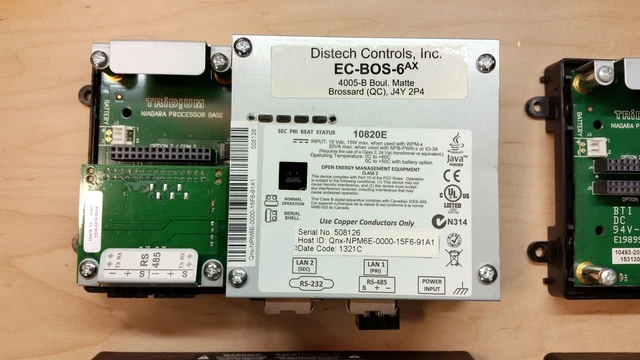 LOT OF 4 Distech EC-BOS-6AX Ethernet / RS-232 / RS-485 HVAC Modules ...