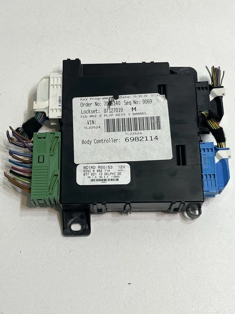 04-06 MINI COOPER R50 R53 BCM BCU Basic Body Control Unit Module BC1RD ...