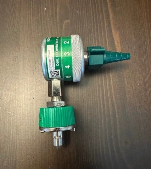 PRECISION MEDICAL OXYGEN Dial Flowmeter 50 PSIG Model No 7MFA with ...