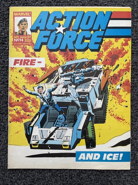 ACTION FORCE COMIC Issue 14 Uk Marvel GI Joe Amazing Condition EUR 23 ...