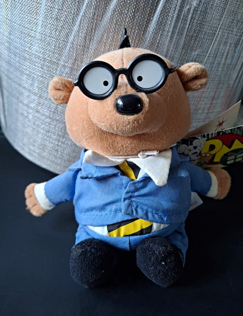 GOLDEN BEAR DANGER Mouse Plush Soft Toy Blue Suit with Glasses Small ...