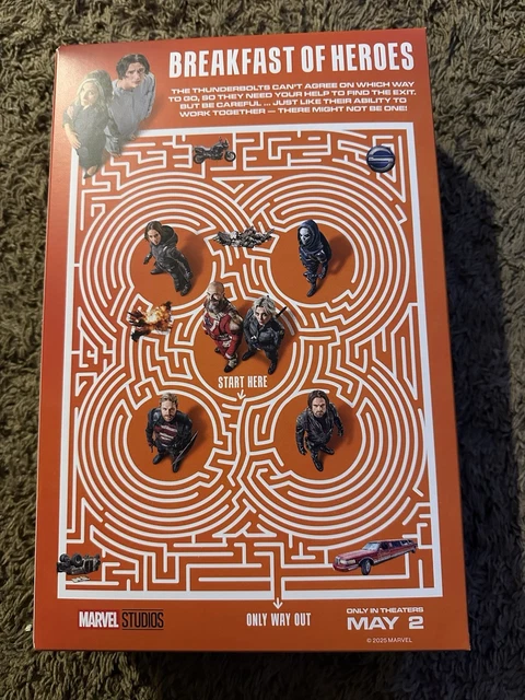 MARVEL STUDIOS THUNDERBOLTS CEREAL BOX Wheaties CinemaCon 2025 ...