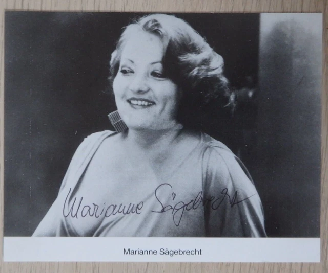 AUTOGRAMM DEUTSCHE SCHAUSPIELERIN und Kabarettistin Marianne Sägebrecht (105329) EUR 3,99 ...
