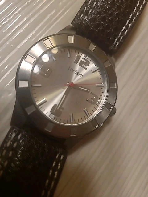 LENIERE HERRENUHR - Serie 04/2007 mit Lederarmband 10 Bar EUR 20,30 ...