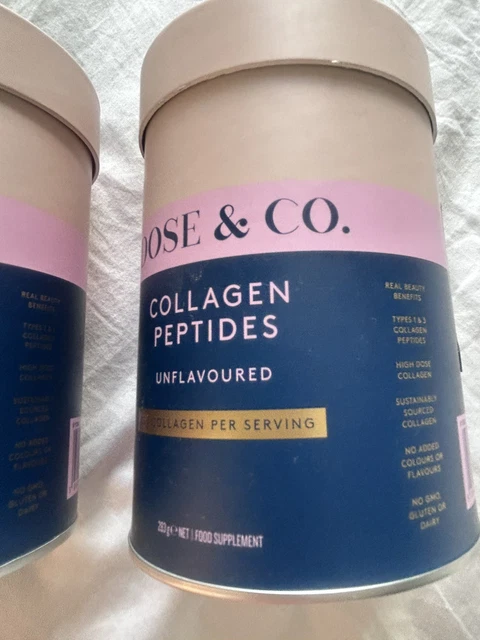 DOSE & CO PURE COLLAGEN PEPTIDES, UNFLAVOURED - 283g x2 £28.77 ...