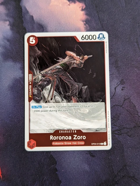 RORONOA ZORO OP04-015 R One Piece Card TCG English EUR 1,67 - PicClick FR