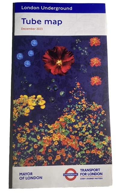 NEW LATEST CURRENT London Underground Pocket Tube Map December 2023 £1. ...