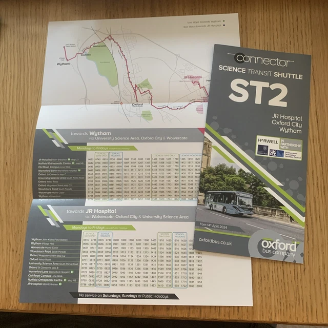 THAMES TRAVEL: BUS timetable leaflet for Connector route ST2 : Apr 2024 ...