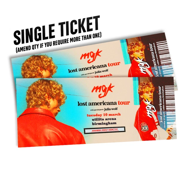 MGK MOCK TICKET Lost Americana Tour 2026 | Surprise Gift Reveal ...