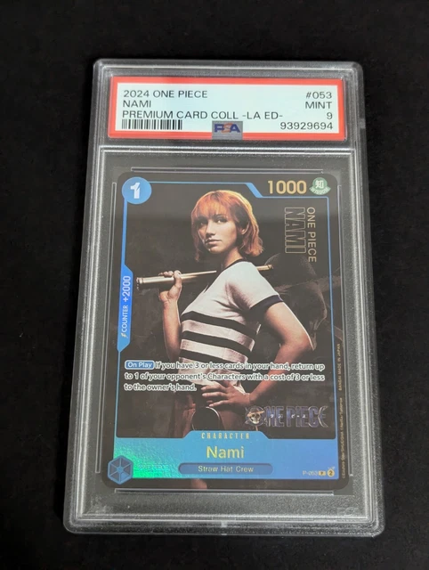 NAMI 2024 ONE Piece Premium Card Collection Live Action #053 PSA 9 GEM ...