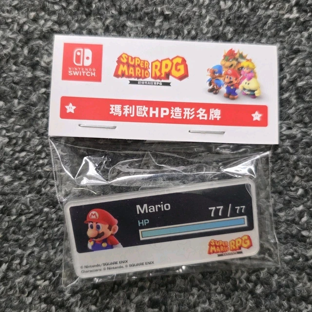 SUPER MARIO RPG Hong Kong Pre-Order Bonus Item HP Badge Clip New Rare £ ...