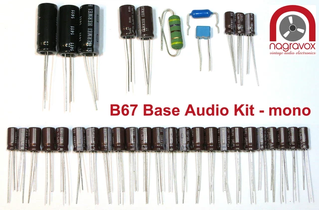 STUDER B67 TAPE recorder AUDIO mono capacitor & preset trimmer overhaul ...