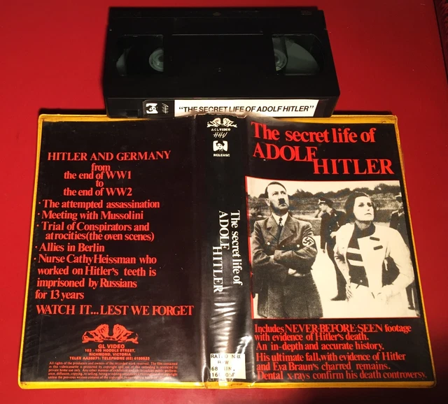 THE SECRET LIFE OF ADOLF HITLER vhs GL / HHV VIDEO rare TV movie war ...