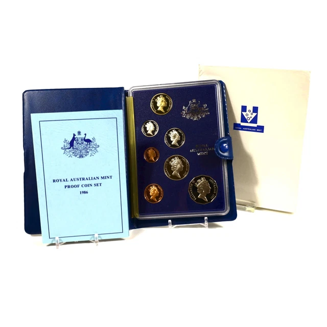 1986 ROYAL AUSTRALIAN Mint 7 Coin Proof Set OGP SKU:CPC6221 $28.99 ...
