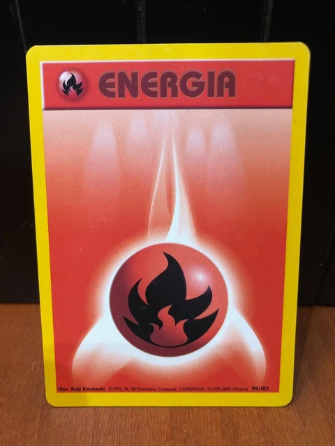 CARTA POKEMON ENERGIA Fuoco 98/102 Set Base 2000 Italiano EUR 1,99 ...