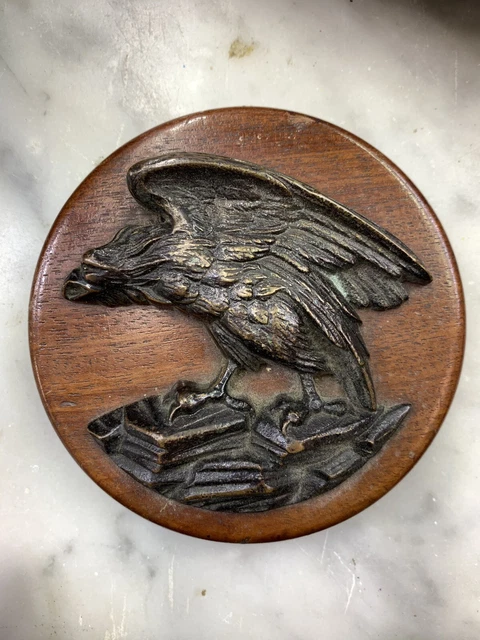 HMS REPULSE GUN Tampion Ww1/2 Brass Mounted On Wood Base £4.99 ...