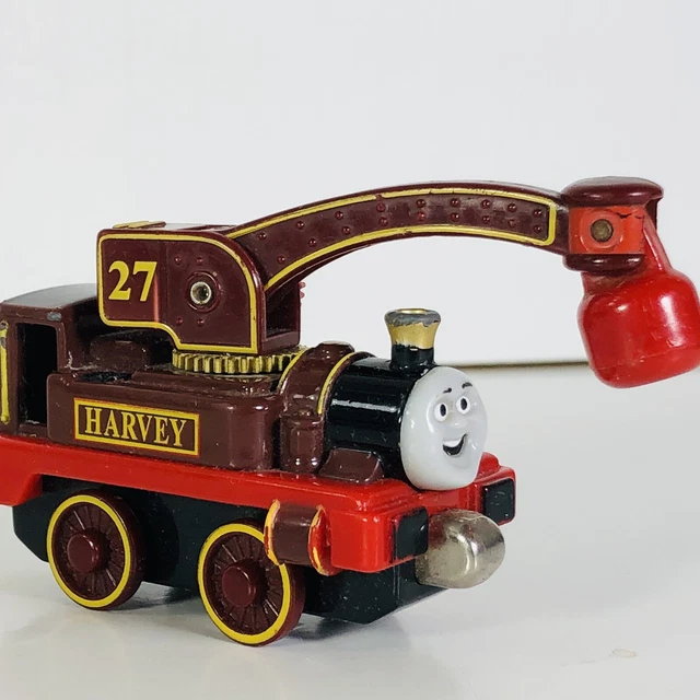 THOMAS THE TRAIN Harvey Crane Tank Engine Diecast Metal Rare Take and ...