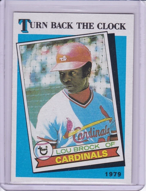 LOU BROCK 1979 Turn Back the Clock 1989 Topps Baseball Card 662 Grade ...