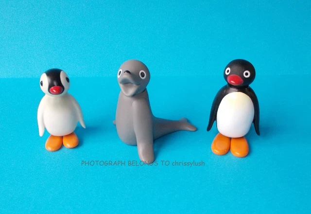 CBEEBIES PINGU THE Penguin Robbie Seal Pinga Figures For Igloo House ...