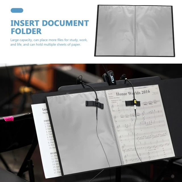 FILE ORGANIZER BINDER 20 Pocket Document Black Presentation Folder $25. ...