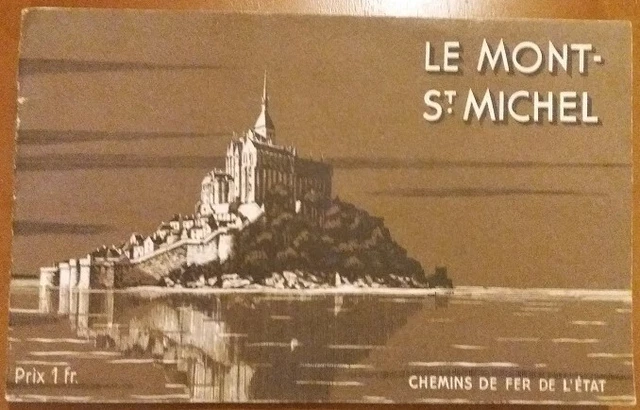 C1 MONMARCHE LE MONT SAINT MICHEL Brochure ILLUSTRE 1936 Chemins de Fer ...