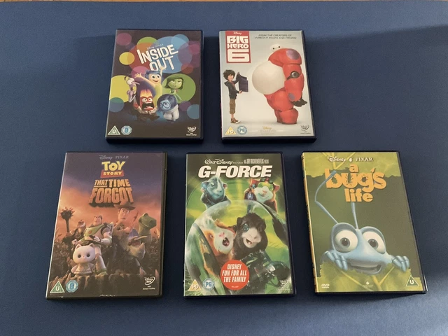 DISNEY DVD BUNDLE - Inside Out Big Hero 6 G Force Bugs Life Toy Story £ ...