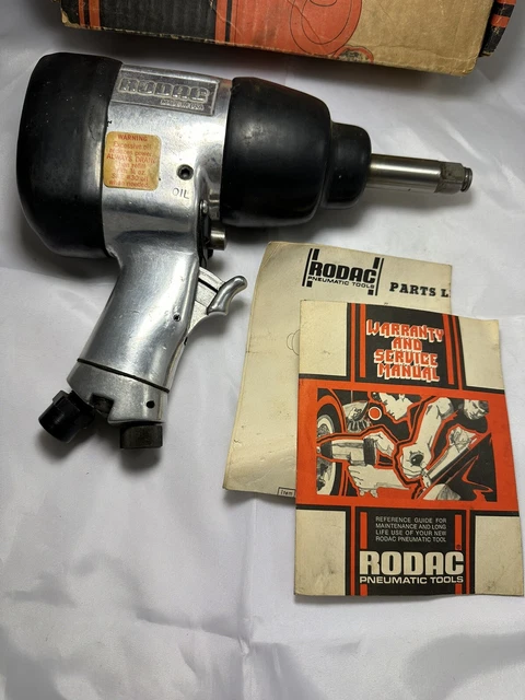 PNEUMATIC IMPACT WRENCH 1/2 Inch Rodac Model 607 New Old Stock Made In ...