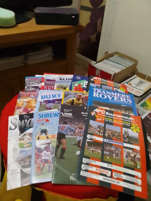 BIRMINGHAM CITY 1990/1991 Away Football Programme Collection (Bulk Lot ...